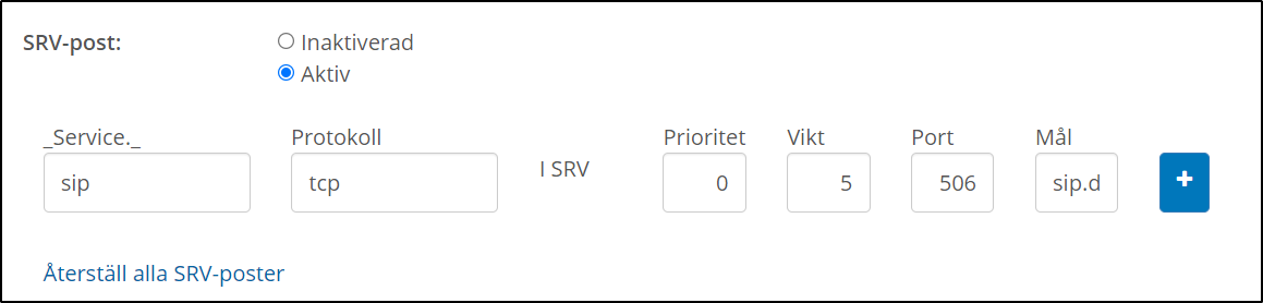 DNS-poster hos STRATO